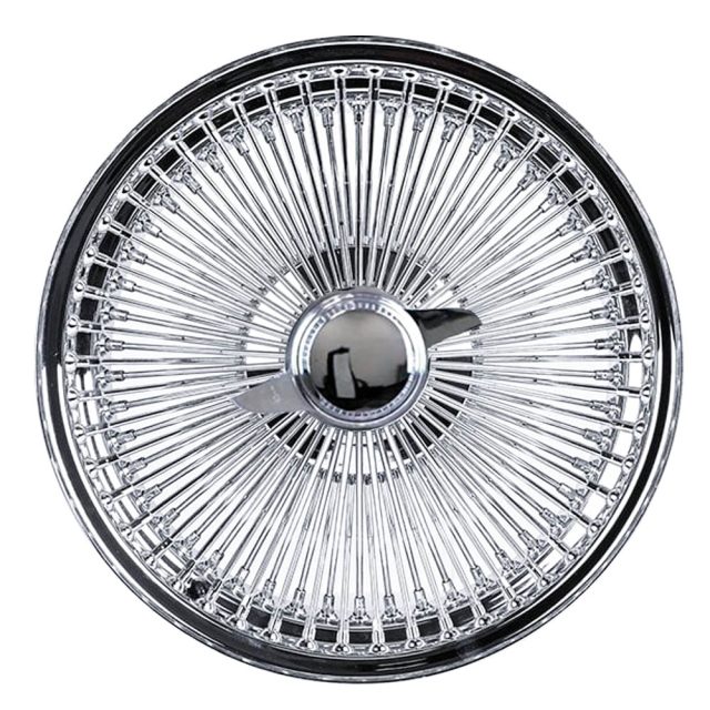18X8 FWD Chrome 100 Spoke Wire Wheels - set of 4 - Ninja Tire