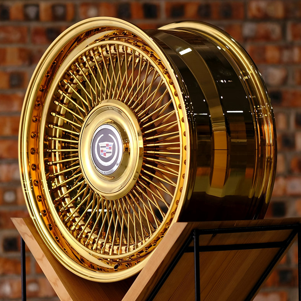 22×9” All Gold Forged Wire Wheels Direct Bolt - Ninja Tire