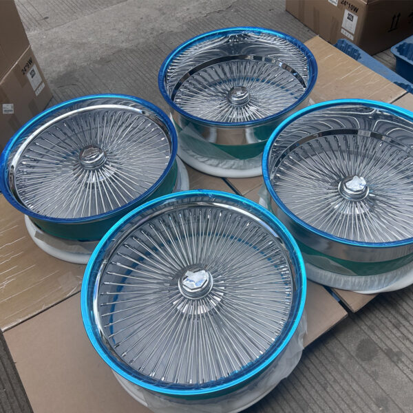 26” Chrome Dayton-Style Wire Wheels – Staggered Donk - Ninja Tire