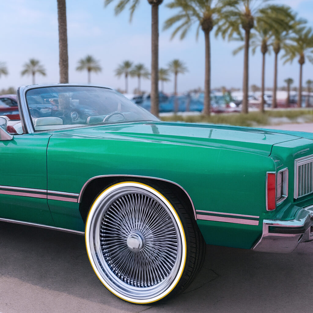 26” Chrome Dayton-Style Wire Wheels – Staggered Donk - Ninja Tire