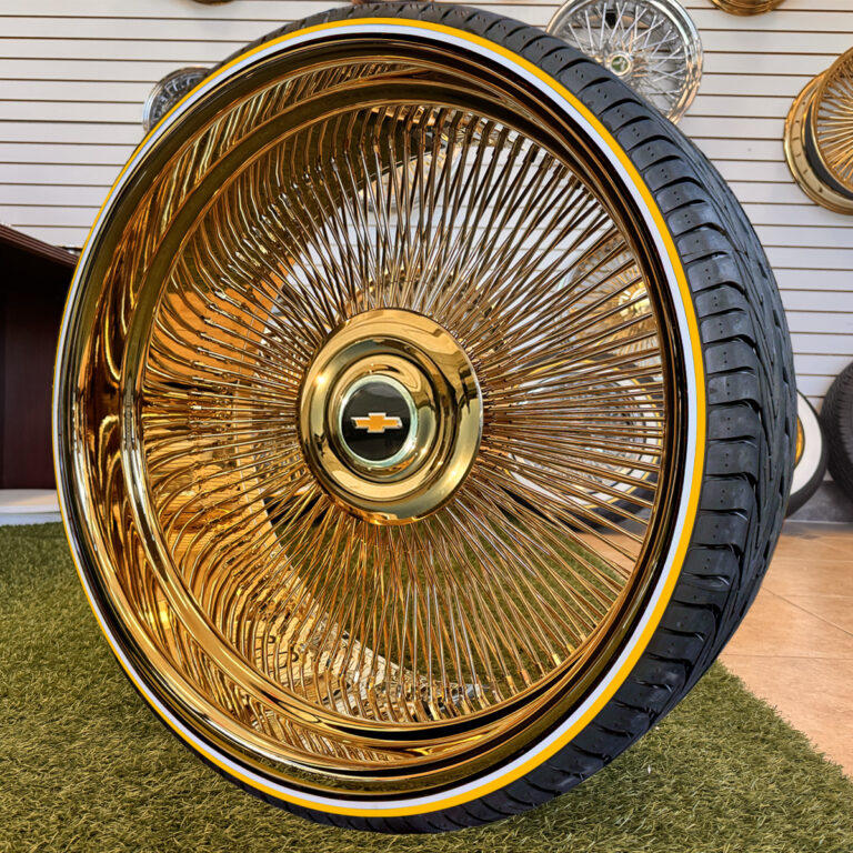 26” Wire Wheels | Chrome, Gold & Staggered Donk Rims - Ninja Tire
