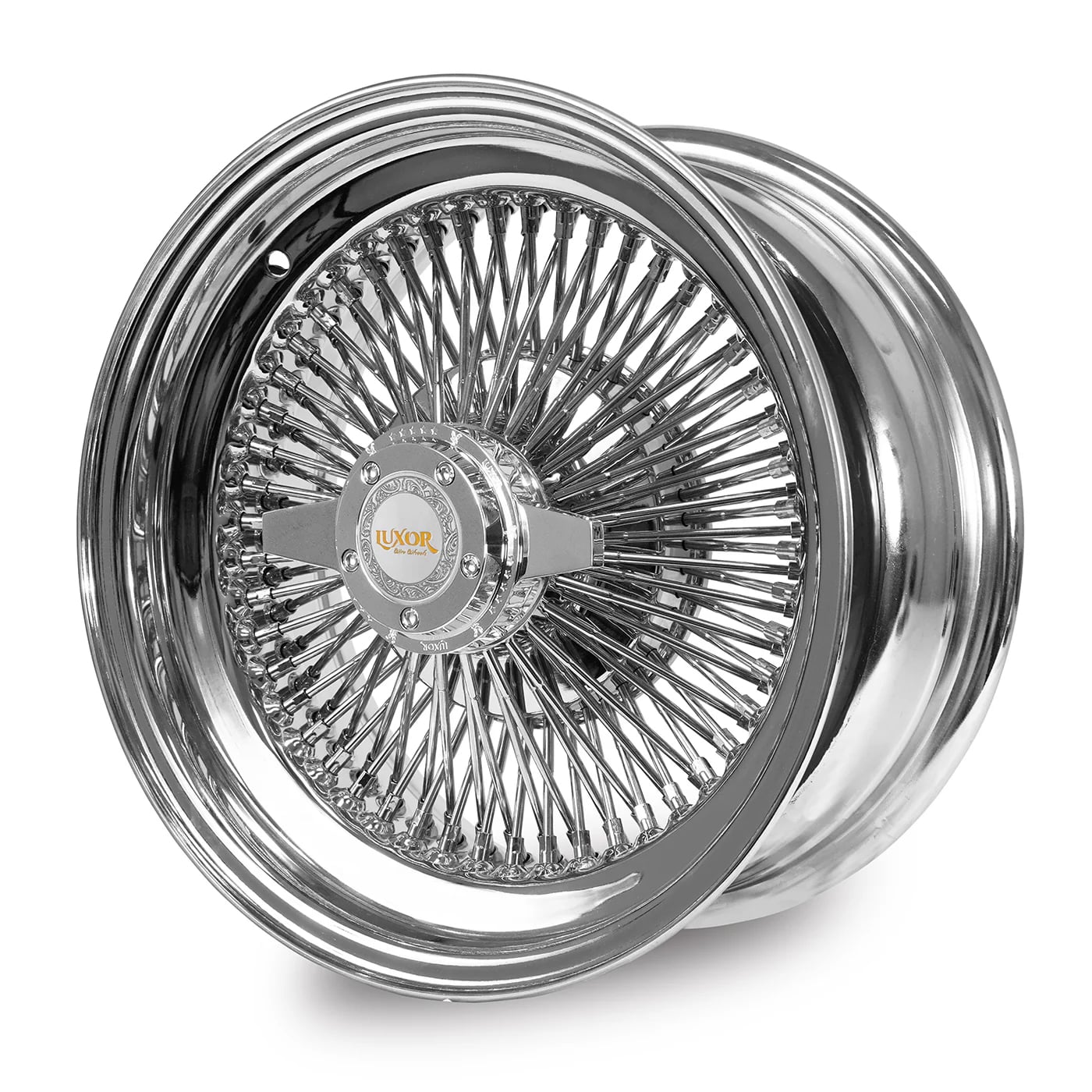 13×7 Chrome 100 Spoke Wire Wheels | Standard Spoke Rims