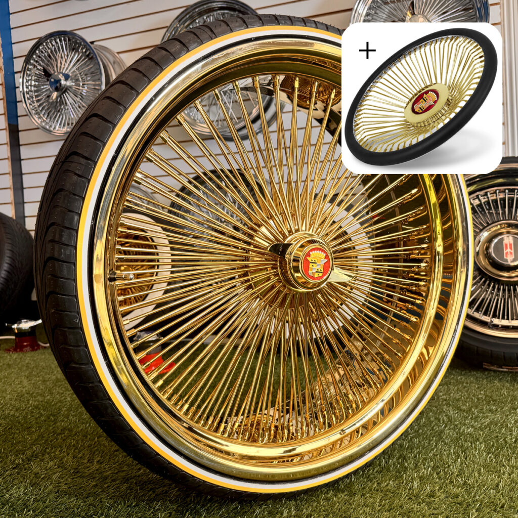 26” Wire Wheels | Chrome, Gold & Staggered Donk Rims - Ninja Tire